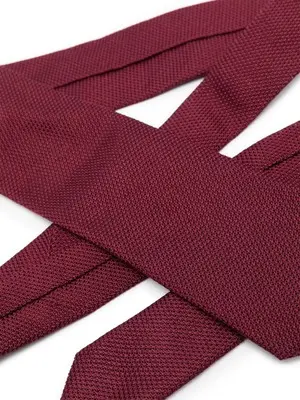 FURSAC Textured Silk Tie - Red