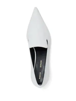 Proenza Schouler 20mm Point-toe Leather Pumps - White