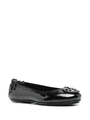 Tory Burch Minnie Travel Ballerina Flats - Black