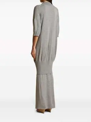 Khaite The Rue Fine-knit Maxi Dress