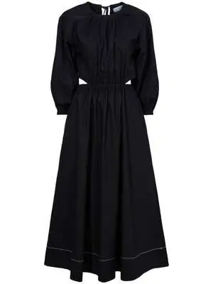 Proenza Schouler White Label Nora Poplin Dress - Black