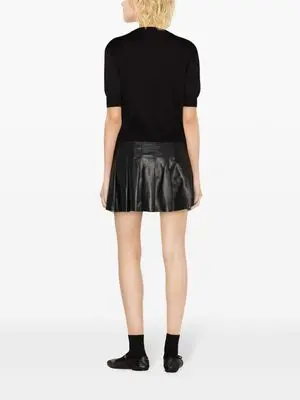 Moschino Teddy Bear-intarsia Cropped Jumper - Black