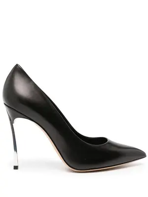 Casadei Blade 110mm Leather Pumps - Black