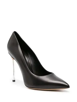 Casadei Blade 110mm Leather Pumps - Black