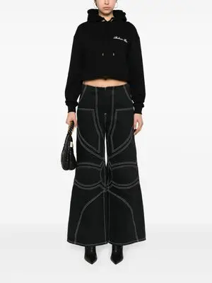Balmain Logo-embroidered Cotton Hoodie