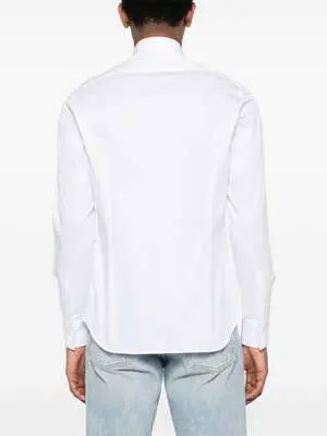 D4.0 Plain Cotton Shirt - White