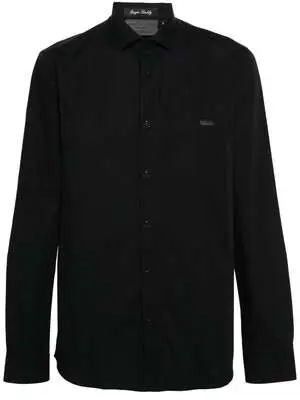 Philipp Plein Sugar Daddy Skull & Bones Shirt - Black