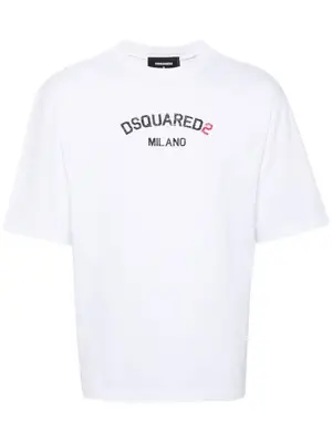 Dsquared2 Logo-print Cotton T-shirt - White