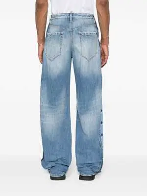 Dsquared2 Light Tape Wide-leg Jeans