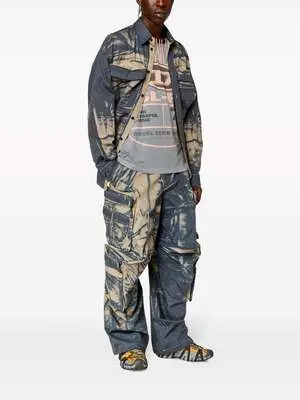 DIESEL® P-hugh Crease-effect Cargo Trousers