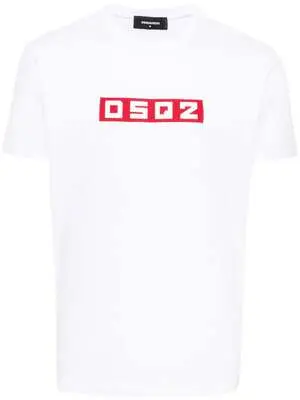 Dsquared2 Dsq2 Logo-appliqué T-shirt - White