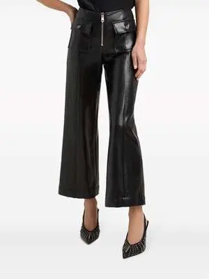 Cinq À Sept Faux-leather Bootcut Trousers