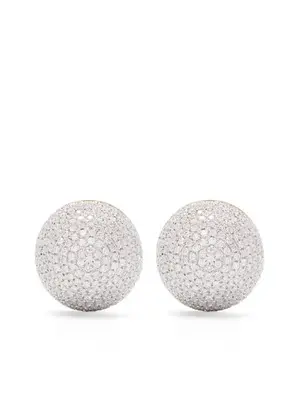 Yvonne Léon 9kt Diamond Boule Disco Earrings - Gold