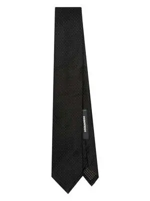 Dsquared2 Micro-dot Print Tie - Black