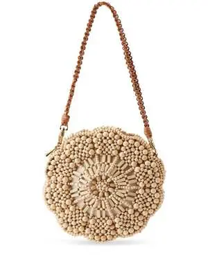 ARANAZ Bead-embellished Flower Shoulder Bag