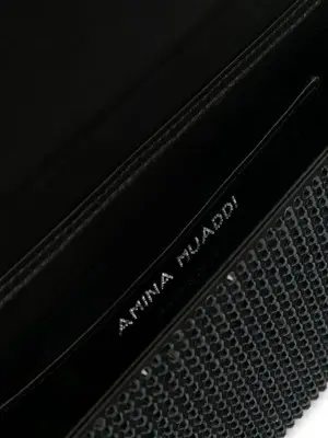Amina Muaddi Amini Paloma Clutch Bag - Black