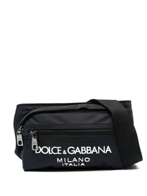 Dolce & Gabbana Raised Logo Belt Bag - Blue