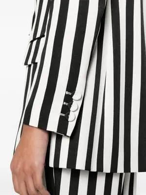 Moschino Striped Satin Blazer