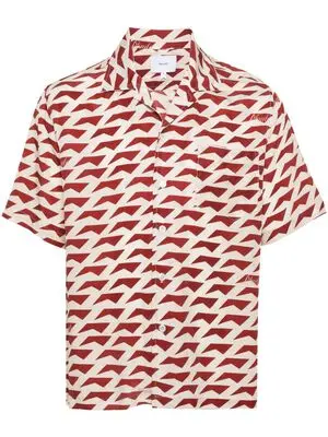 Rhude Geometric-pattern Silk Shirt