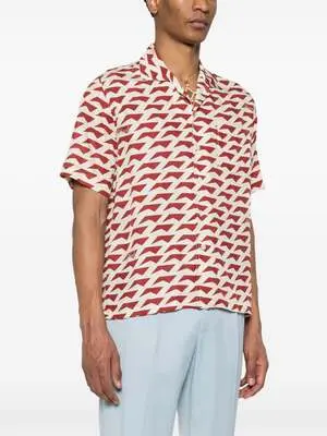 Rhude Geometric-pattern Silk Shirt