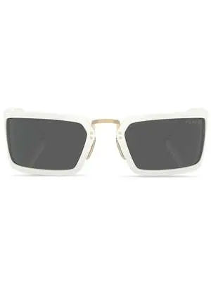 Prada Square Frame Sunglasses - White
