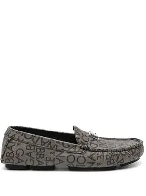 Dolce & Gabbana Logo-jacquard Canvas Loafers