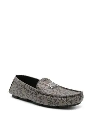 Dolce & Gabbana Logo-jacquard Canvas Loafers