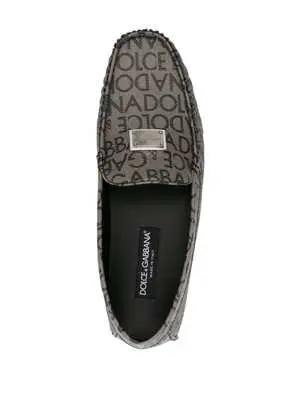 Dolce & Gabbana Logo-jacquard Canvas Loafers