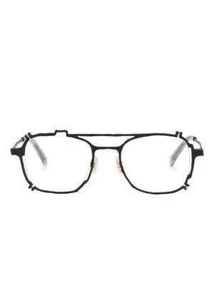 MASAHIROMARUYAMA Mm-0080 Asymmetric-frame Glasses - Black