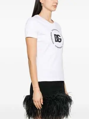 Dolce & Gabbana Dna Embroidered Logo Interlock T-shirt
