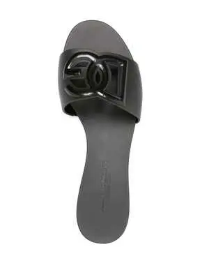 Dolce & Gabbana Logo Slides - Black
