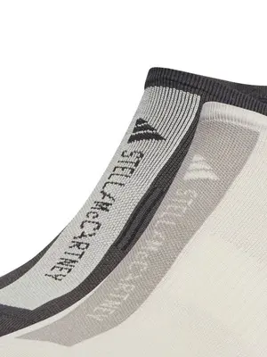 Adidas By Stella Mccartney Logo Intarsia-knit Socks