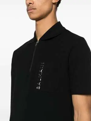 Balmain Logo-lettering Polo Shirt