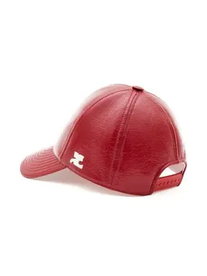COURREGES Logo-patch Patent Cap