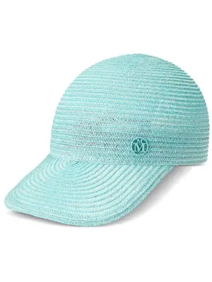 MAISON MICHEL Logo-plaque Cap - Blue