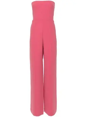 Alex Perry Strapless Wide-leg Jumpsuit - Pink