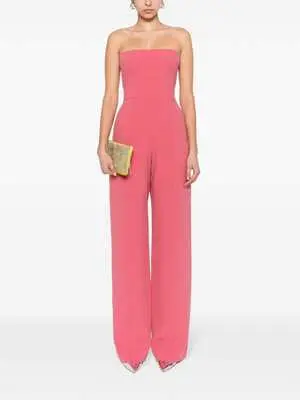 Alex Perry Strapless Wide-leg Jumpsuit