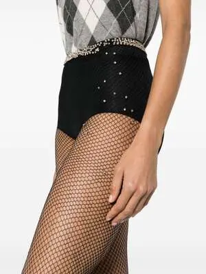 MAISON MARGIELA Rhinestone-embellished Mesh Leggings