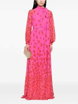 Sachin & Babi Vera Floral-print Chiffon Gown - Pink