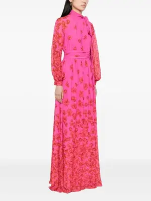 Sachin & Babi Vera Floral-print Chiffon Gown - Pink