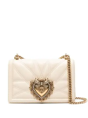 Dolce & Gabbana Medium Devotion Shoulder Bag - Neutrals