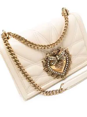 Dolce & Gabbana Medium Devotion Shoulder Bag - Neutrals