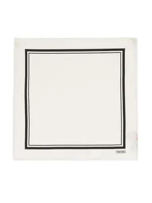 TOM FORD Square-print Pocket Scarf - Neutrals