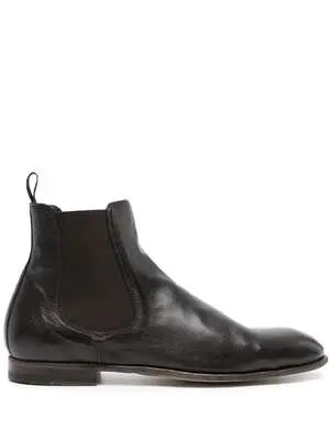 Officine Creative Solitude 004 Leather Chelsea Boots - Black