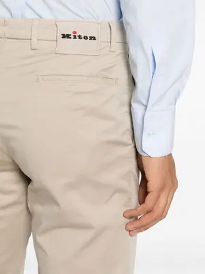 Kiton Mid-rise Chinos - Neutrals