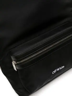 Off-White Embroidered Logo Backpack