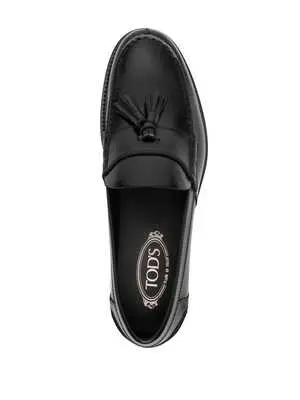 TOD'S Tassel-embellished Leather Loafers