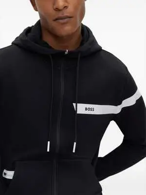 BOSS Logo Stripe-print Hoodie