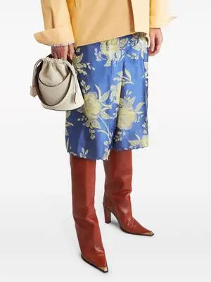 Etro Saturno Leather Mini Bucket Bag