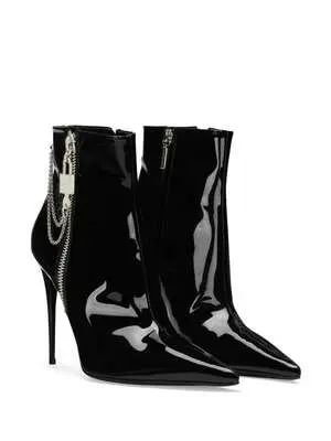 Dolce & Gabbana 105mm Patent Ankle Boots